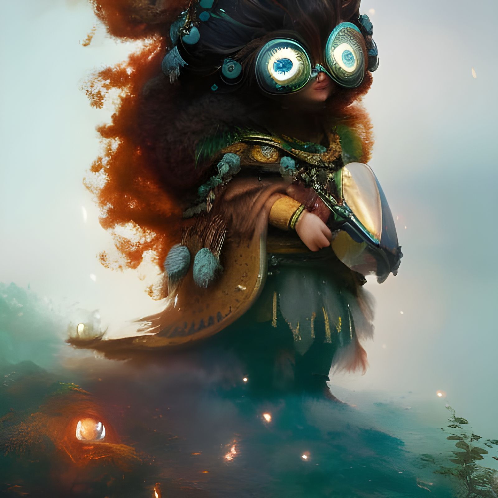 Chibi shaman - AI Generated Artwork - NightCafe Creator