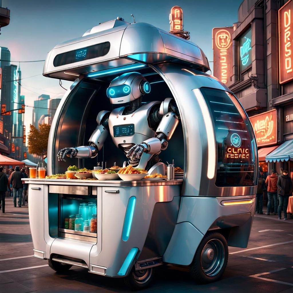 Fast food of the future - AI Generated Artwork - NightCafe Creator