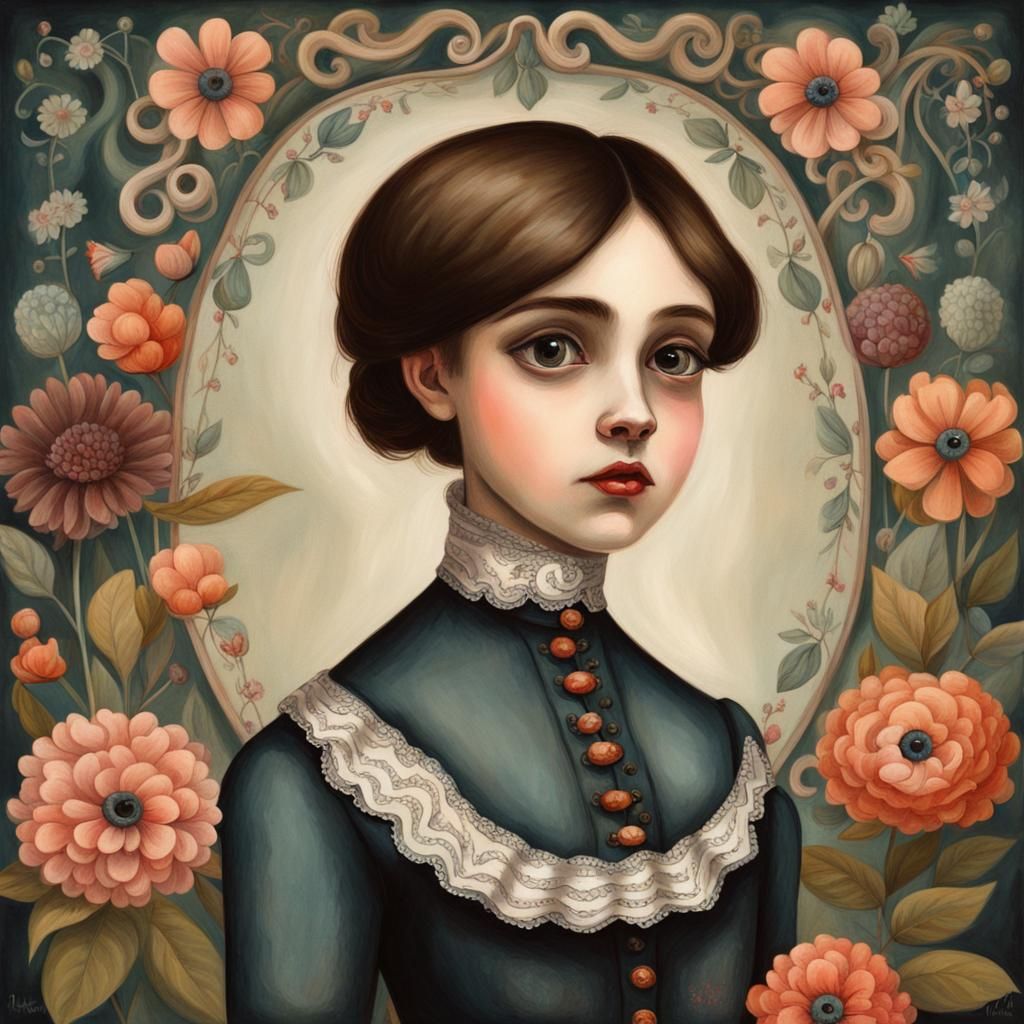 The Victorian Girl - AI Generated Artwork - NightCafe Creator
