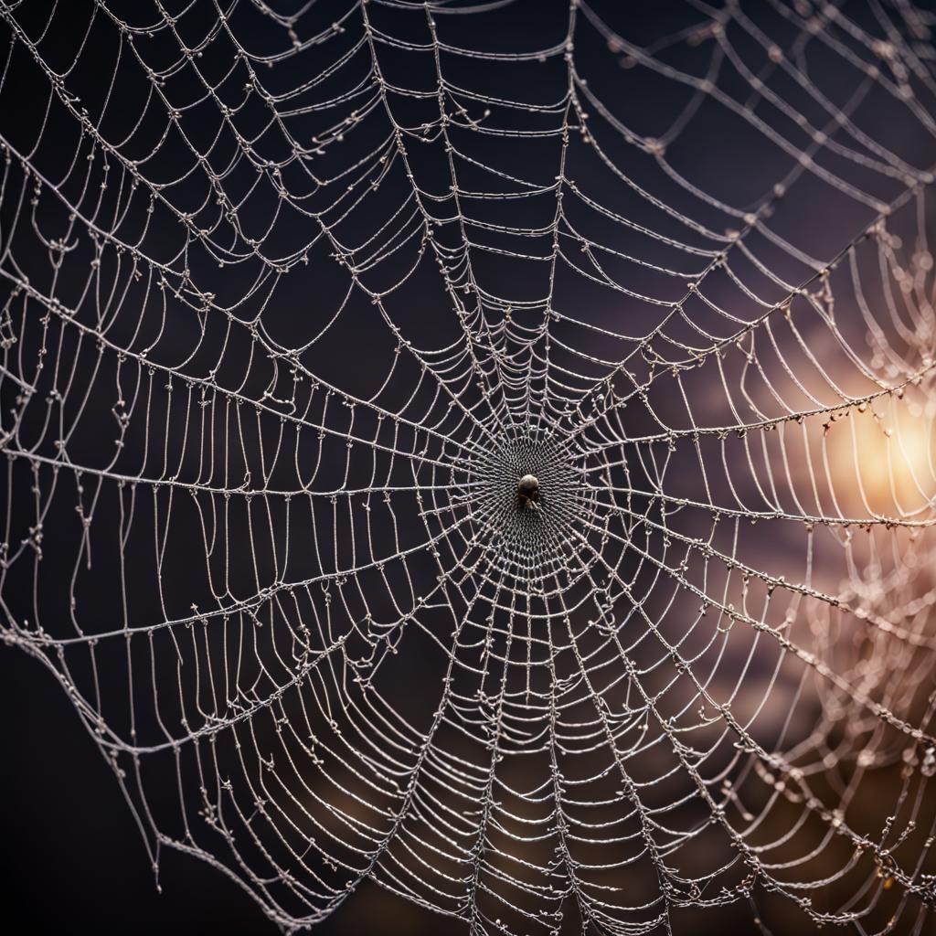 Giant spiderweb intricate details, HDR, beautifully shot ...