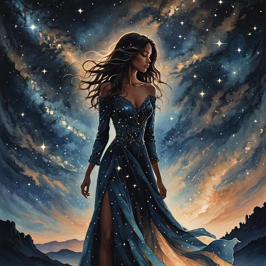 starry princess - AI Generated Artwork - NightCafe Creator