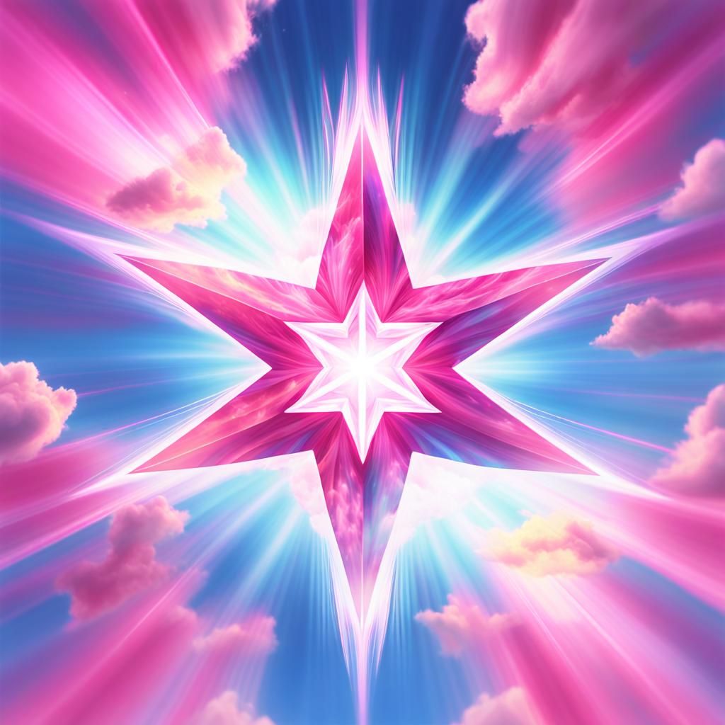 Pink ray - AI Generated Artwork - NightCafe Creator