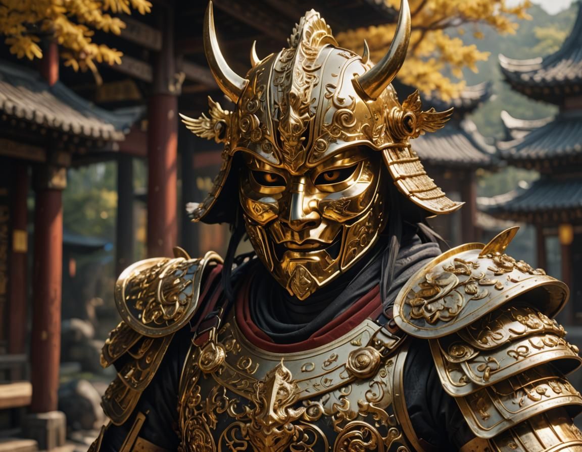 Golden Samurai - AI Generated Artwork - NightCafe Creator