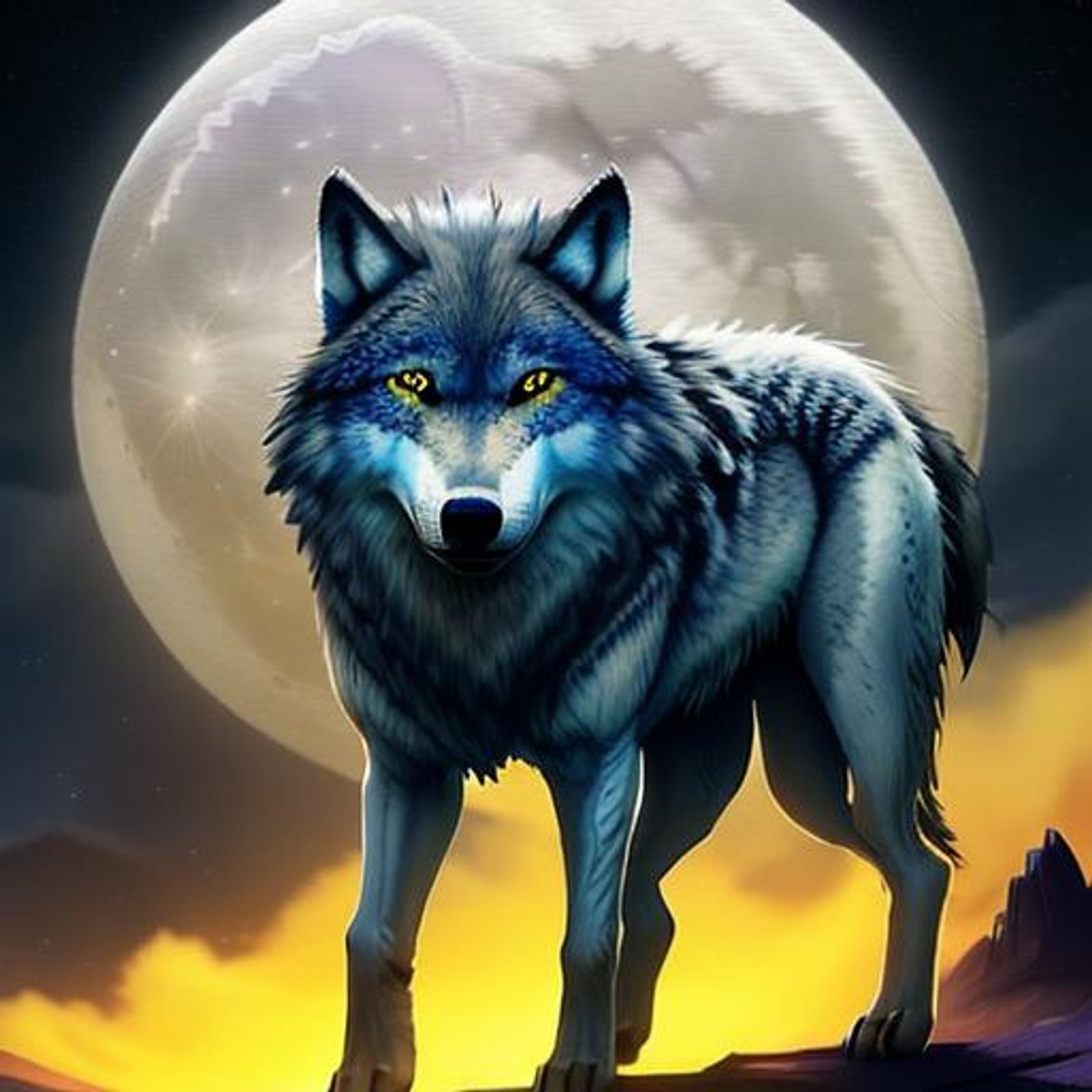 Dragon Wolf - AI Generated Artwork - NightCafe Creator