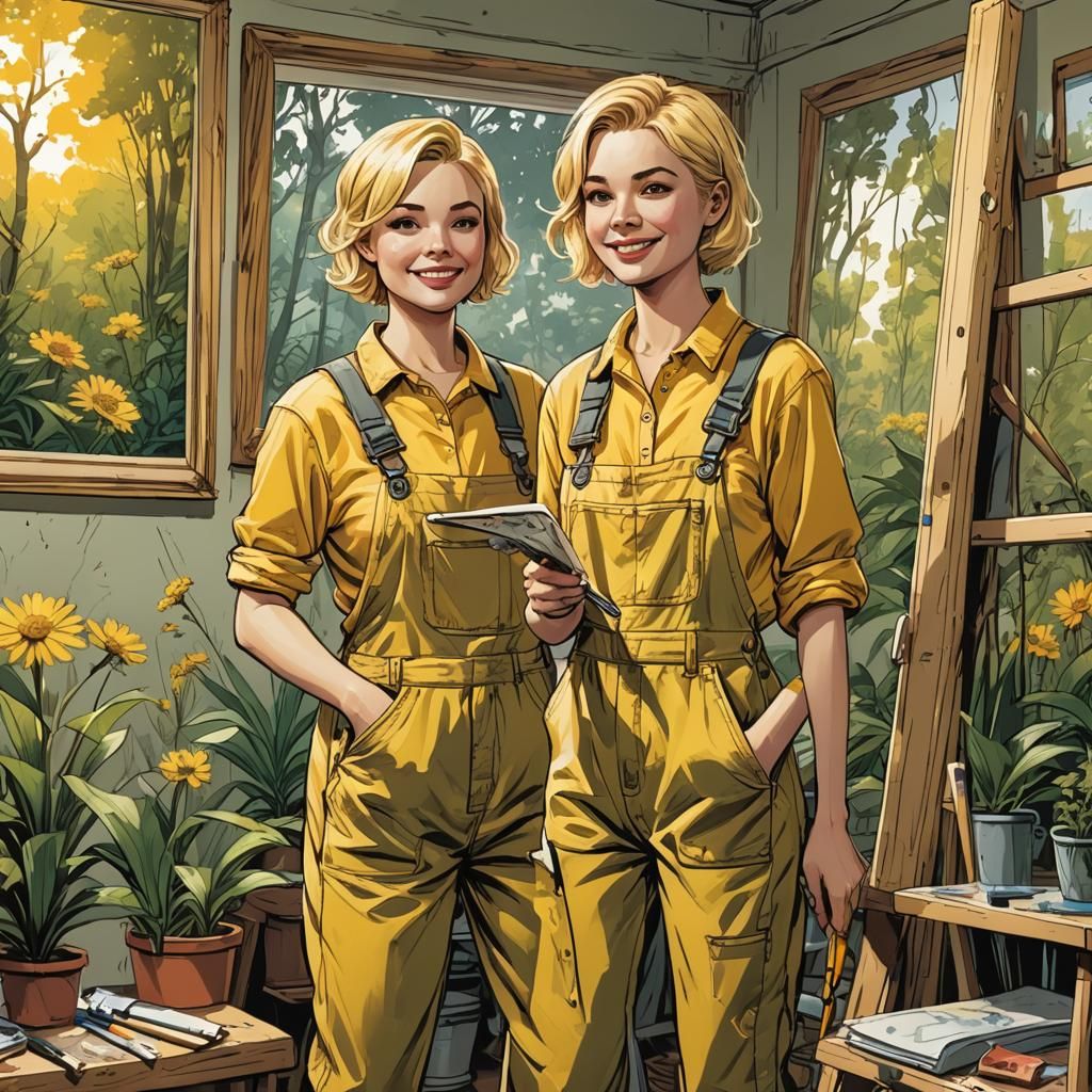 Sisters - AI Generated Artwork - NightCafe Creator