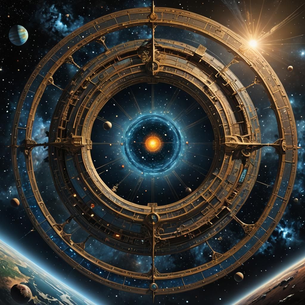 The Stellar station - AI Generated Artwork - NightCafe Creator