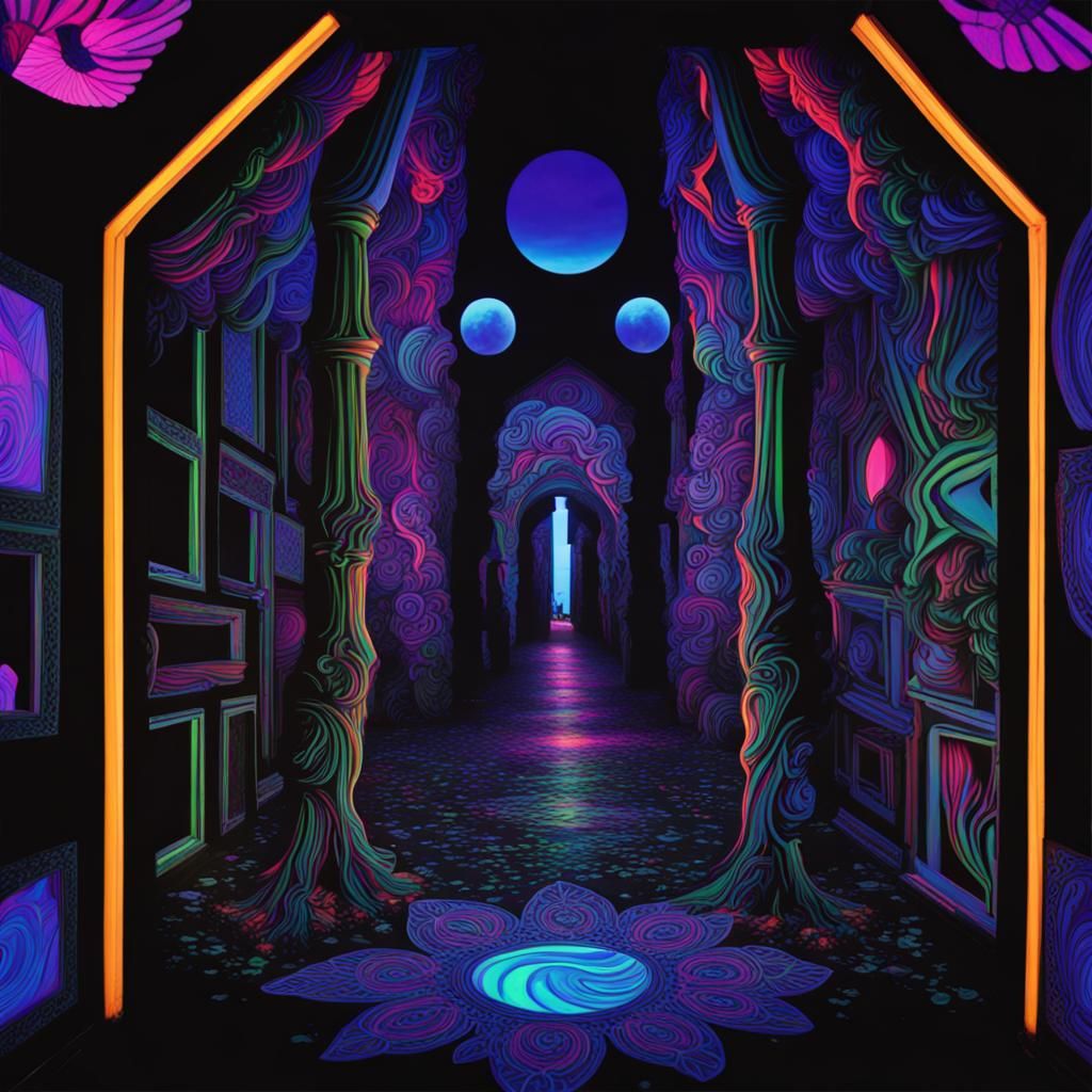 Black light art - AI Generated Artwork - NightCafe Creator