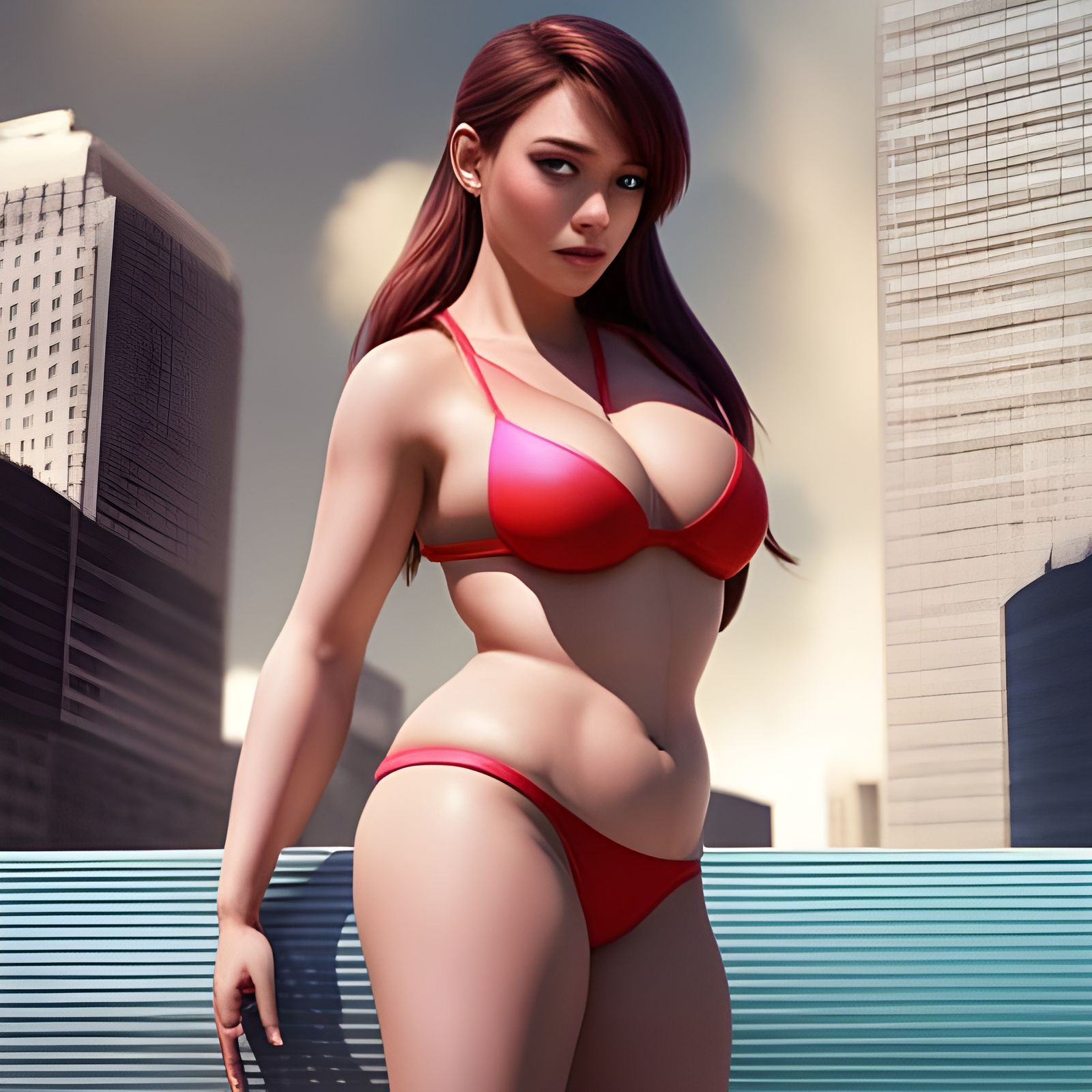 CGI Bikini Girl - AI Generated Artwork - NightCafe Creator