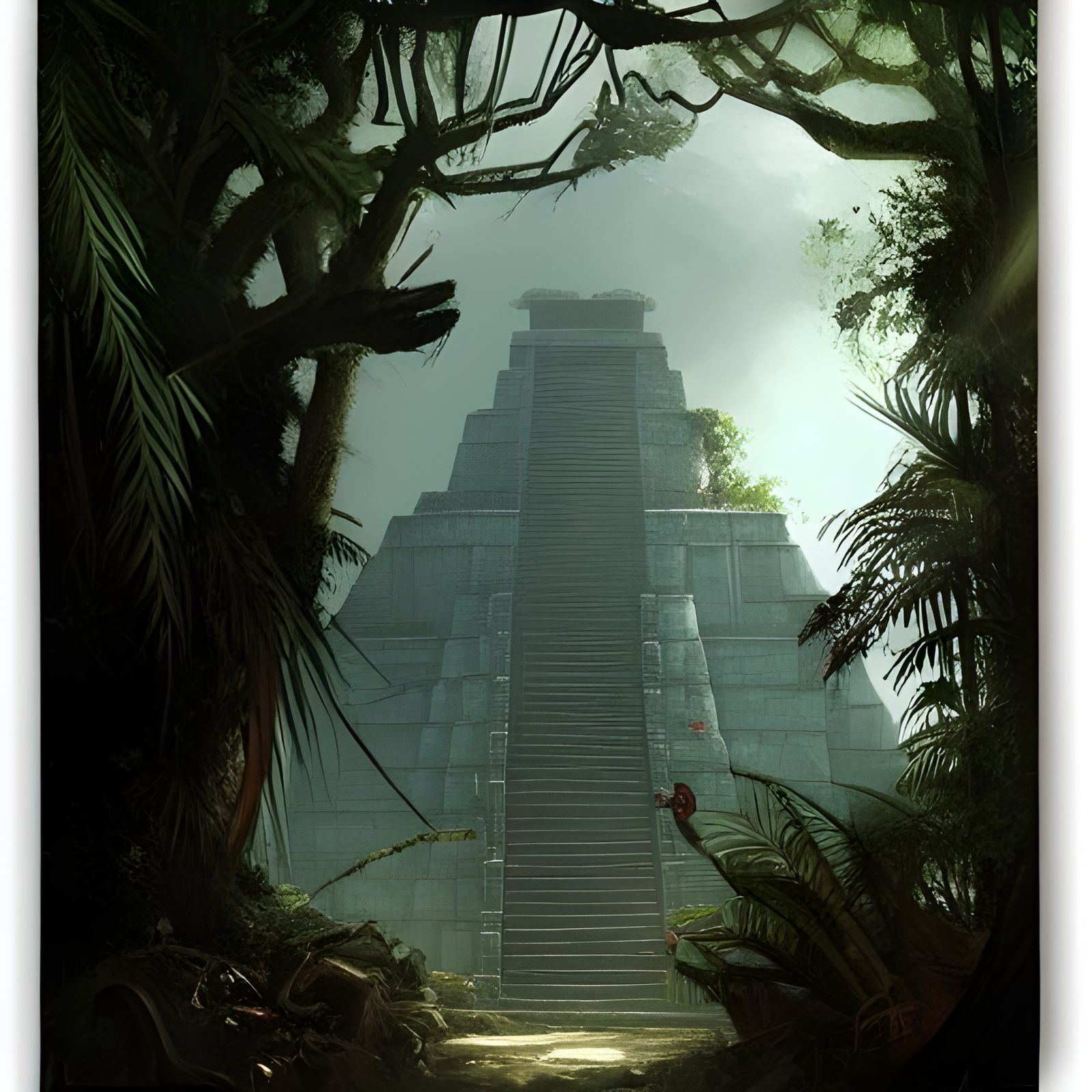 Mayan Temple - AI Generated Artwork - NightCafe Creator