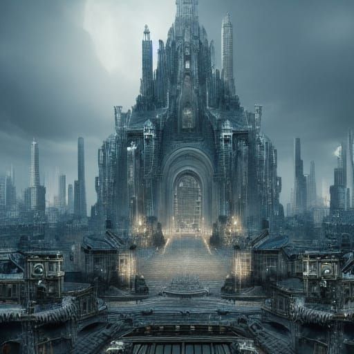 Ghost city - AI Generated Artwork - NightCafe Creator