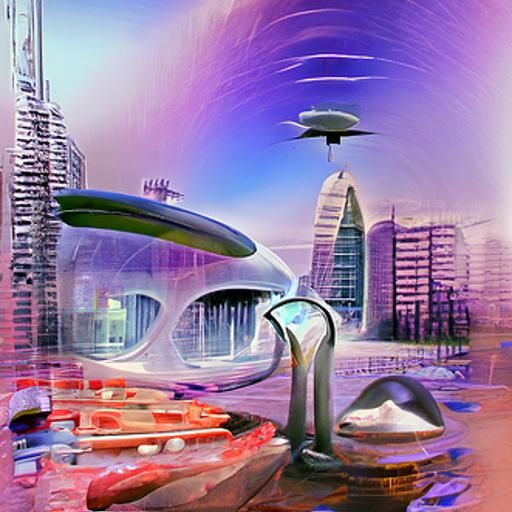 Out of Time futuristic surreal - AI Generated Artwork - NightCafe Creator