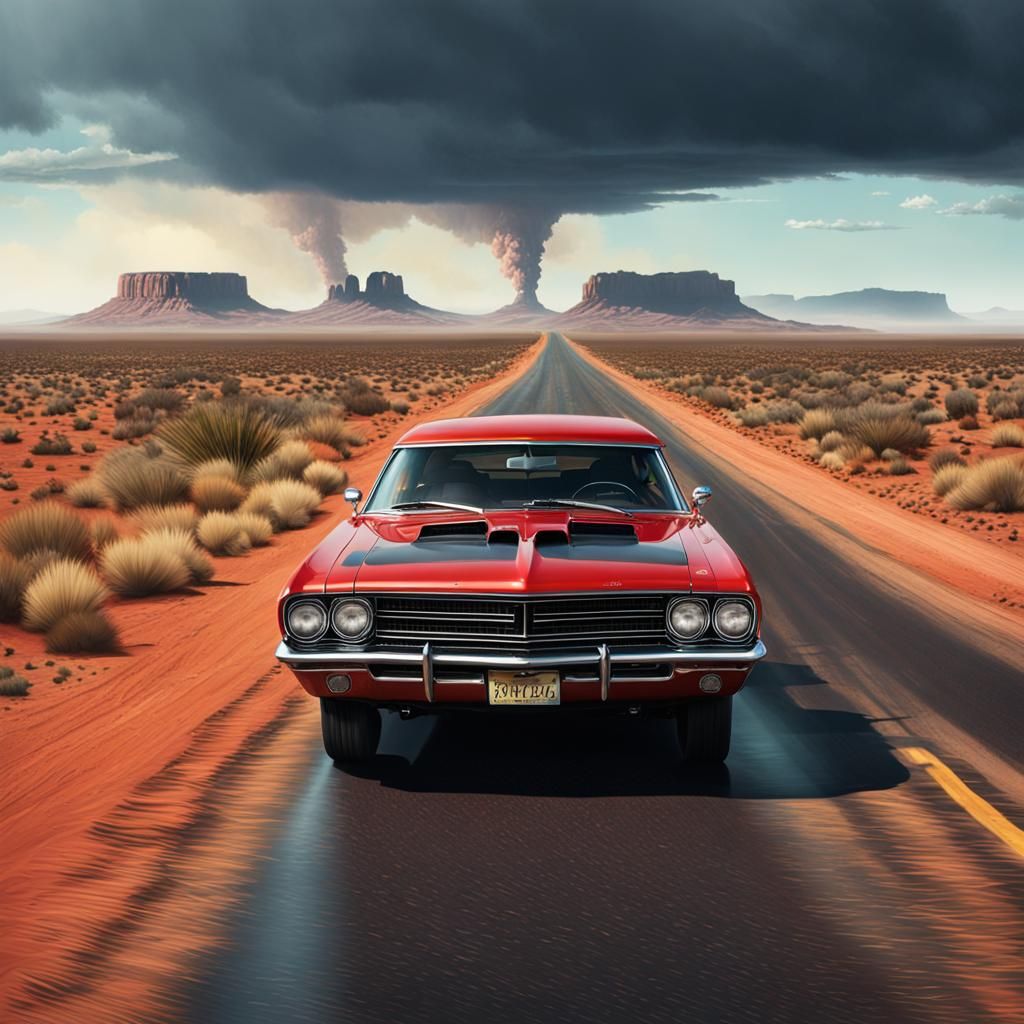 A classic muscle car - AI Generated Artwork - NightCafe Creator