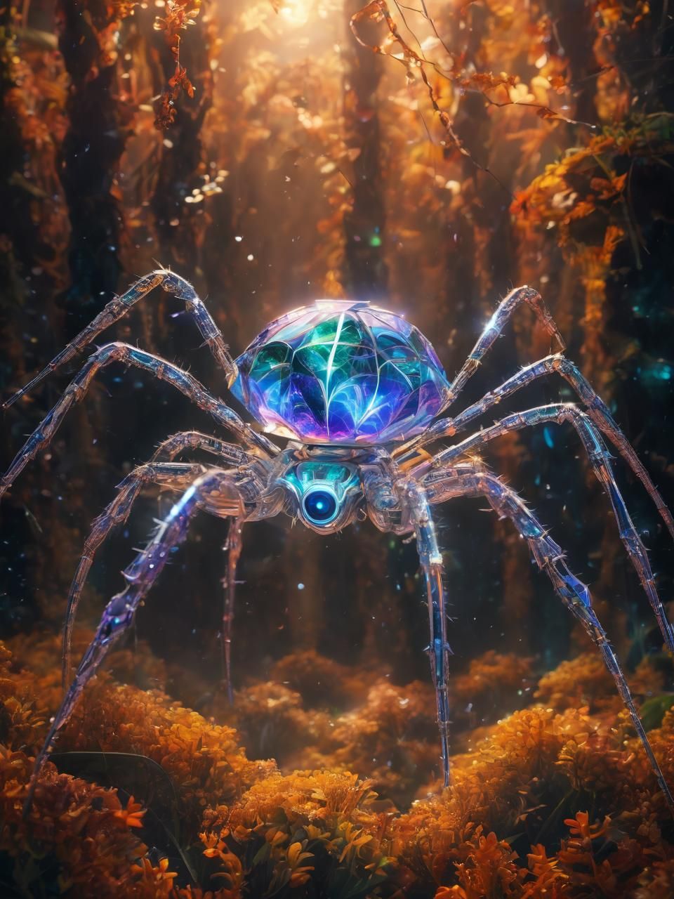 Cyborg Tarantula - AI Generated Artwork - NightCafe Creator