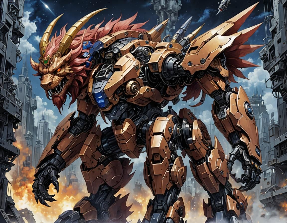 Mechanical galactic manticore by masami kurumada, mamoru nagano and ...