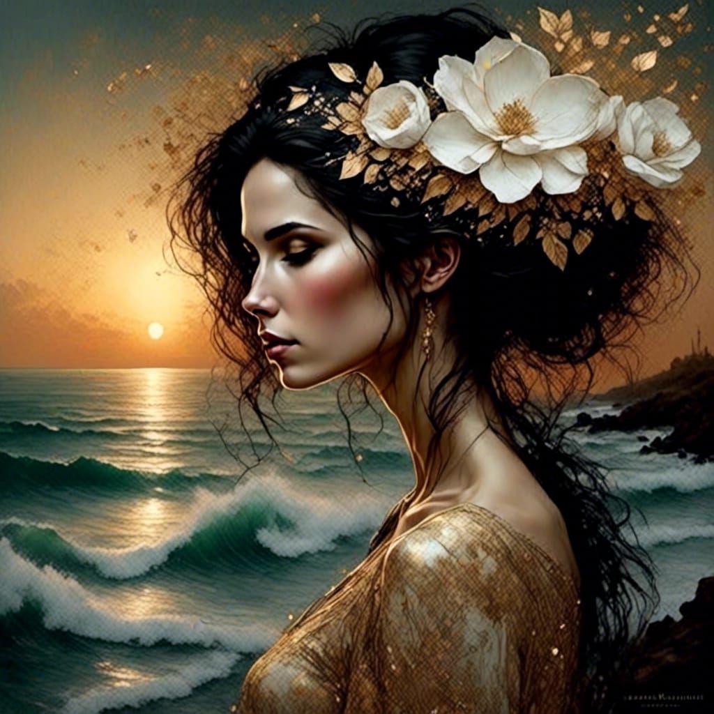 Lady Magnolia - AI Generated Artwork - NightCafe Creator