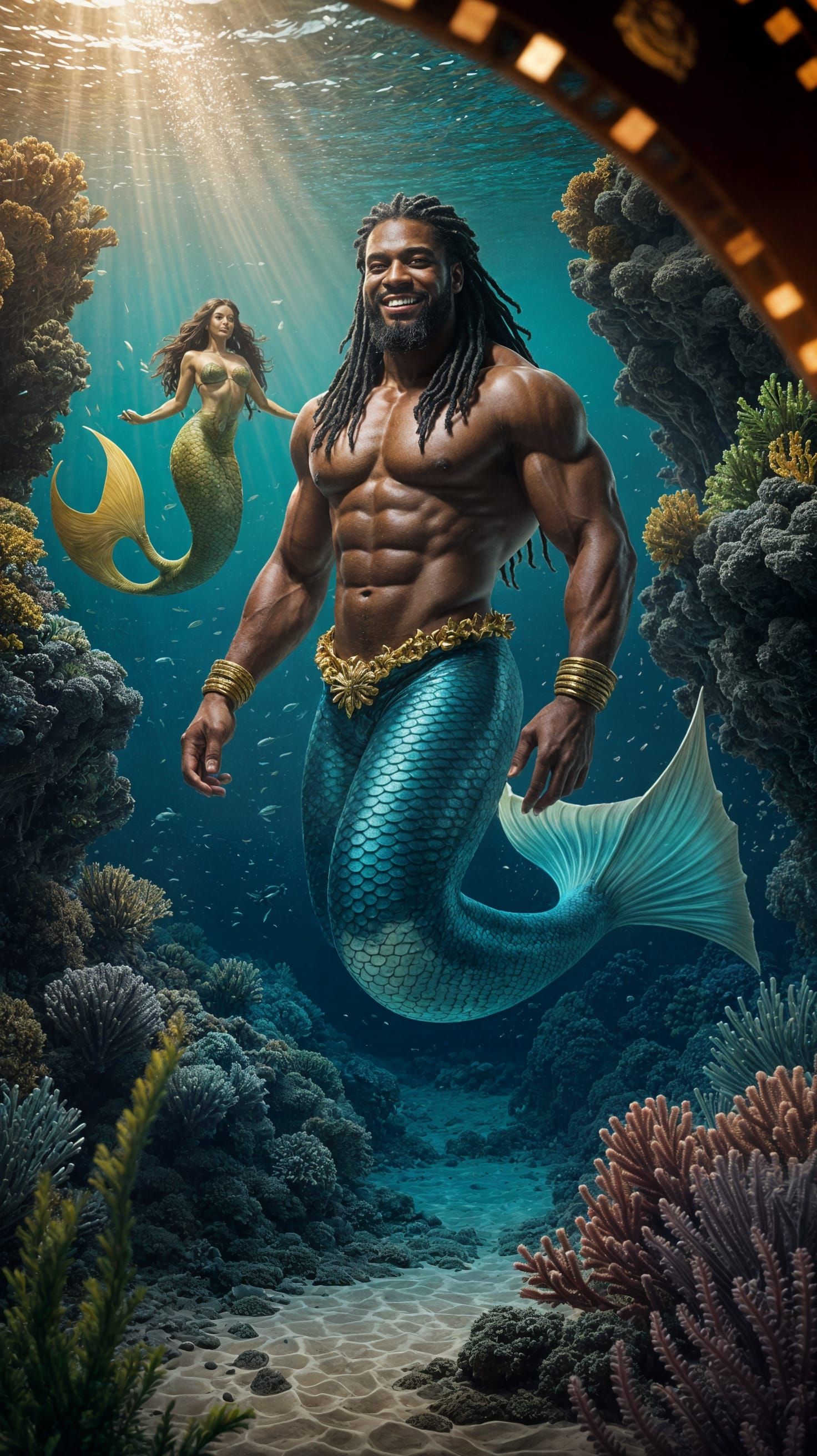 Handsome Merman - Handsome Merman in Underwater Kingdom