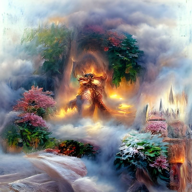 The god of fire - AI Generated Artwork - NightCafe Creator