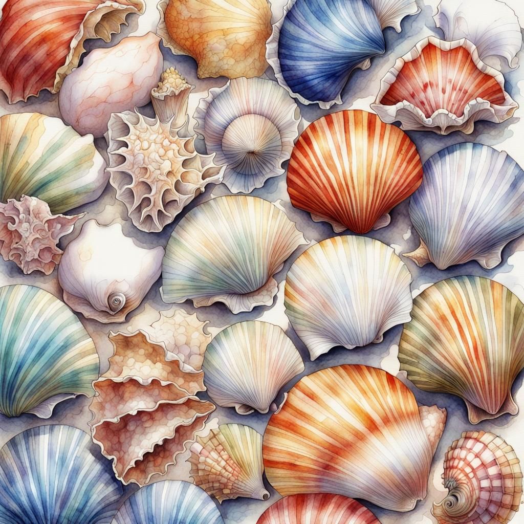 Shell Collection - AI Generated Artwork - NightCafe Creator