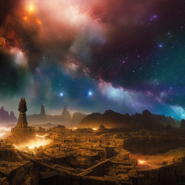 Starry Night - AI Generated Artwork - NightCafe Creator