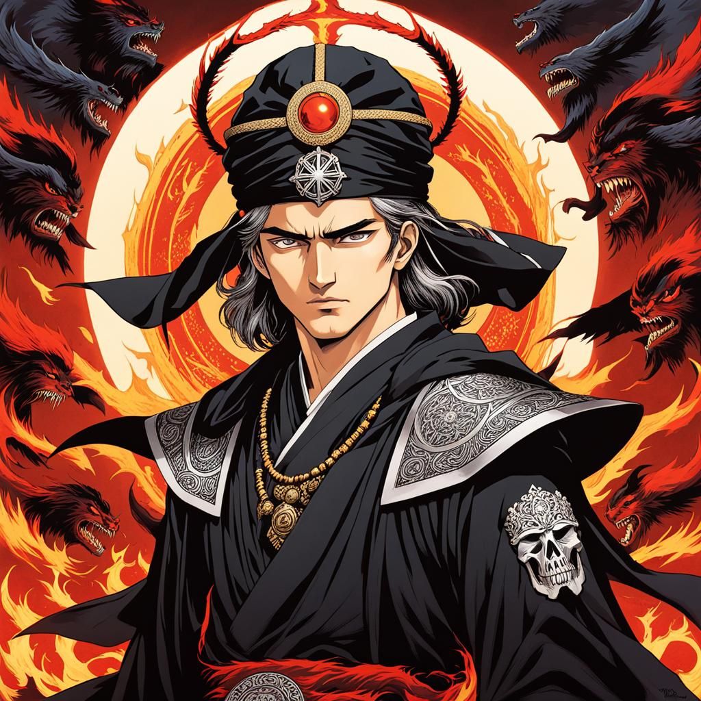 "a dynamic portrait of ( a saintly young man, with a strong jawline,a ...