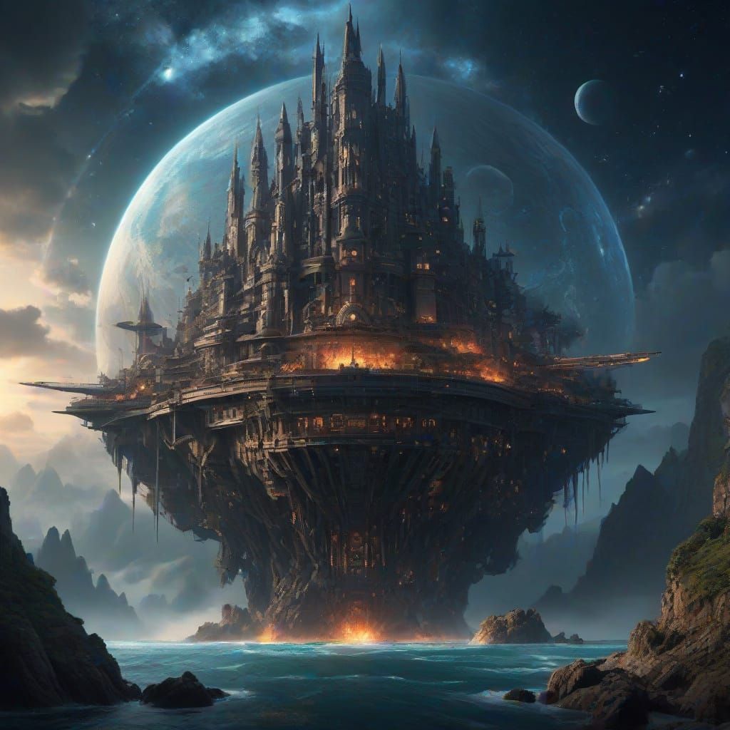 "Cosmic Fine Tuning" - Epic Cosmic Odyssey in Vibrant Digita...