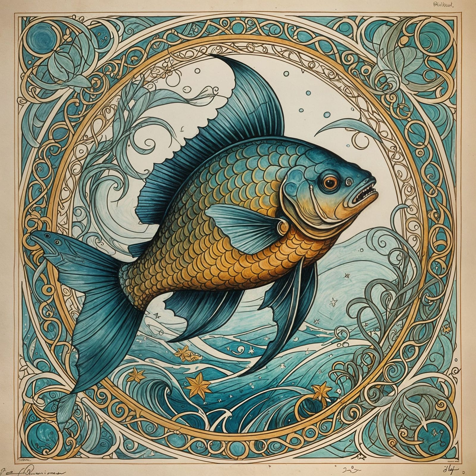 The fish - Surreal Christian Fish in Faithful Navigation Sty...