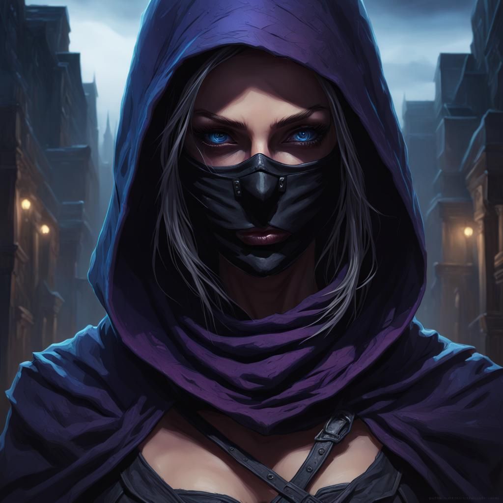 Assassin in purple - AI Generated Artwork - NightCafe Creator