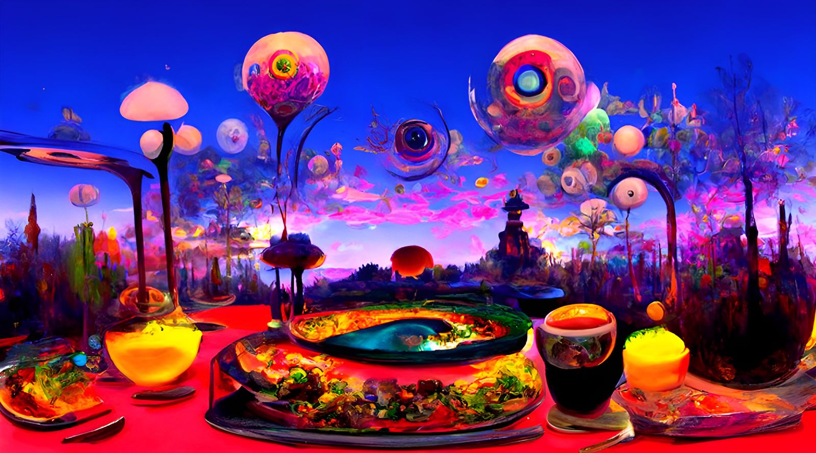 desert oasis; dream garden; Takashi Murakami; mixed media; aristo ...