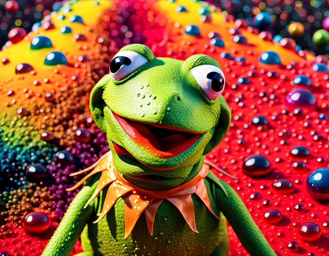 Kandy kermit - AI Generated Artwork - NightCafe Creator