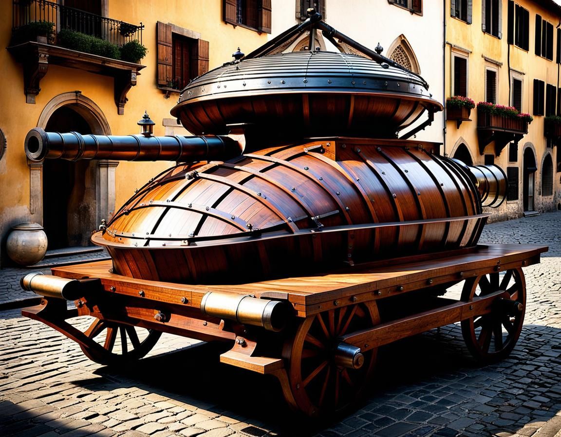 Da Vinci's tank - AI Generated Artwork - NightCafe Creator