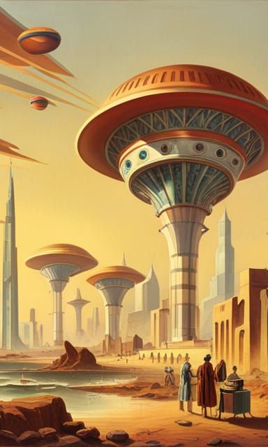 Retrofuturism - AI Generated Artwork - NightCafe Creator