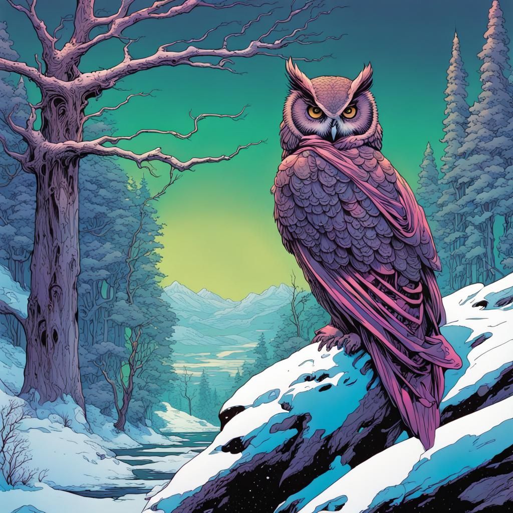 Wise Wizard Owl - AI Generated Artwork - NightCafe Creator