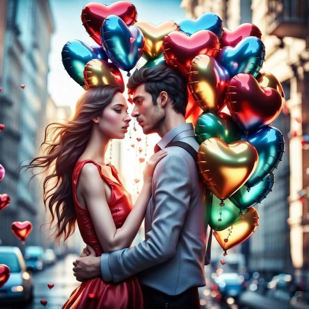 Falling in Love - AI Generated Artwork - NightCafe Creator