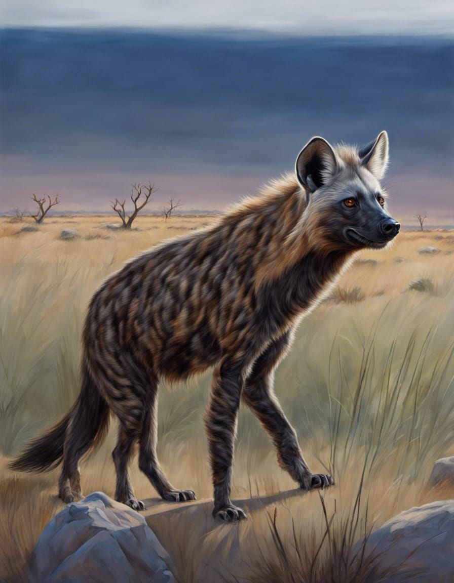 Brown Hyena - AI Generated Artwork - NightCafe Creator
