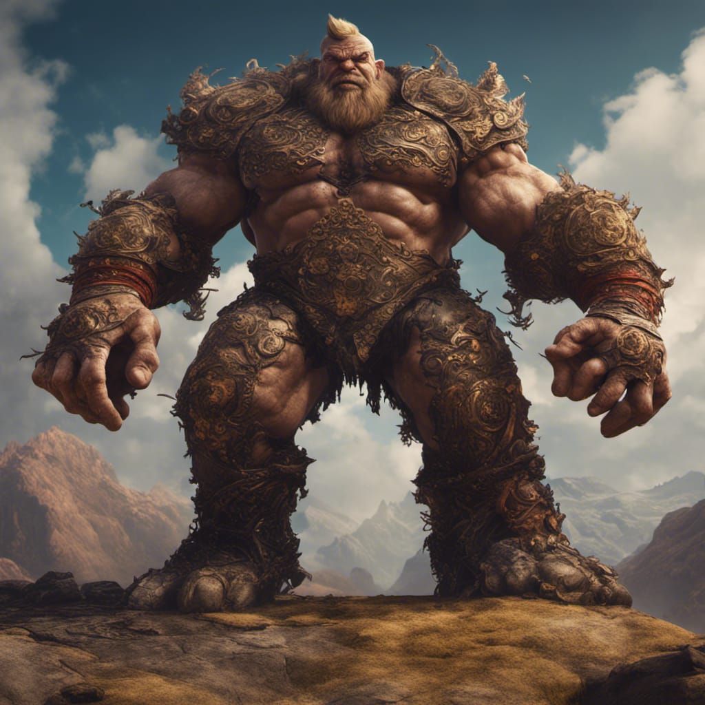 half giant strongman - AI Generated Artwork - NightCafe Creator