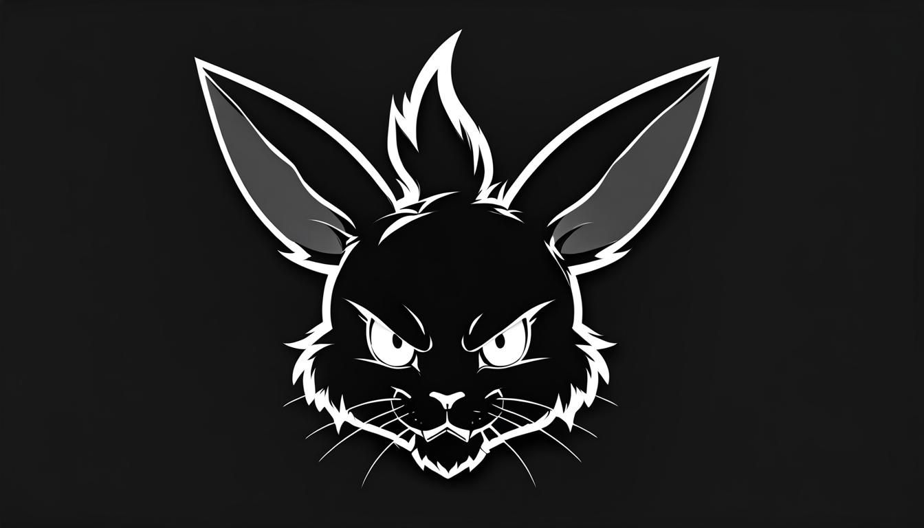 bunny logos - Evil Bunny Head Logo in Anime Style
