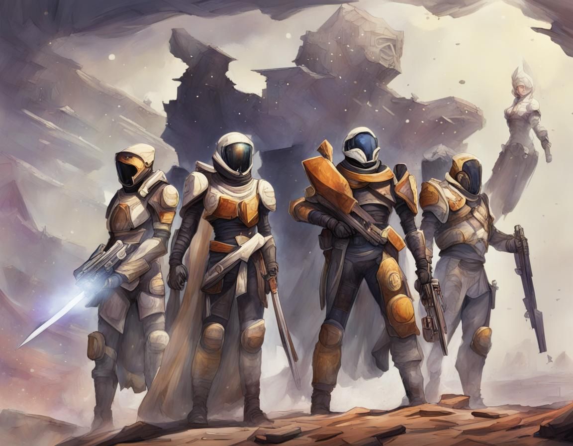 Destiny fireteam - AI Generated Artwork - NightCafe Creator