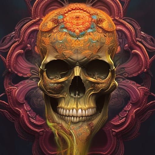 Skull - AI Generated Artwork - NightCafe Creator