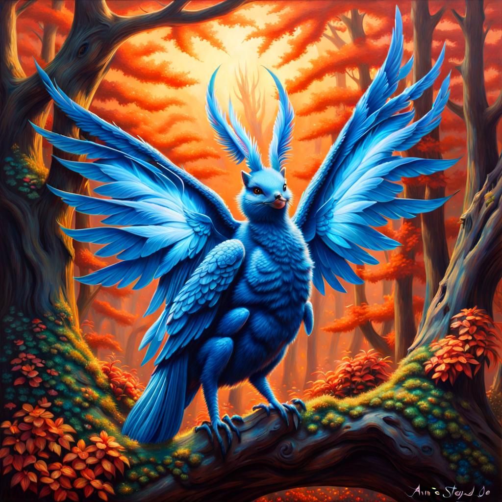 Fae Bird Creature - AI Generated Artwork - NightCafe Creator