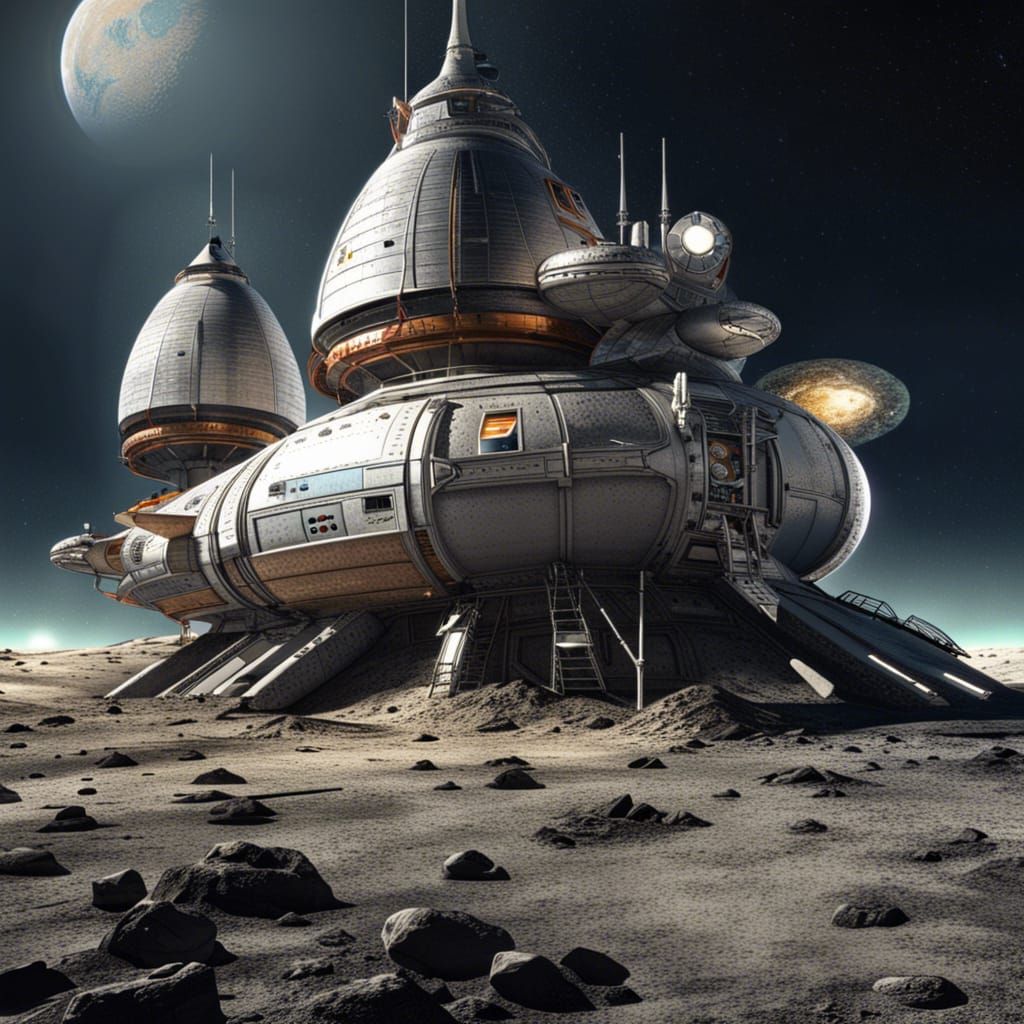 Moonbase - AI Generated Artwork - NightCafe Creator
