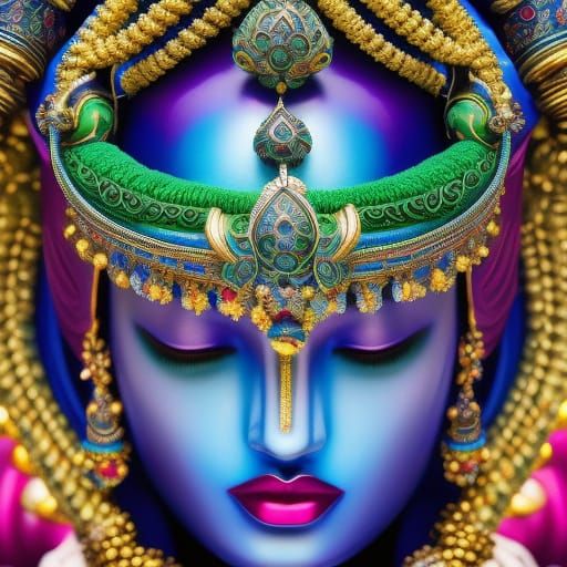 Blue God - AI Generated Artwork - NightCafe Creator