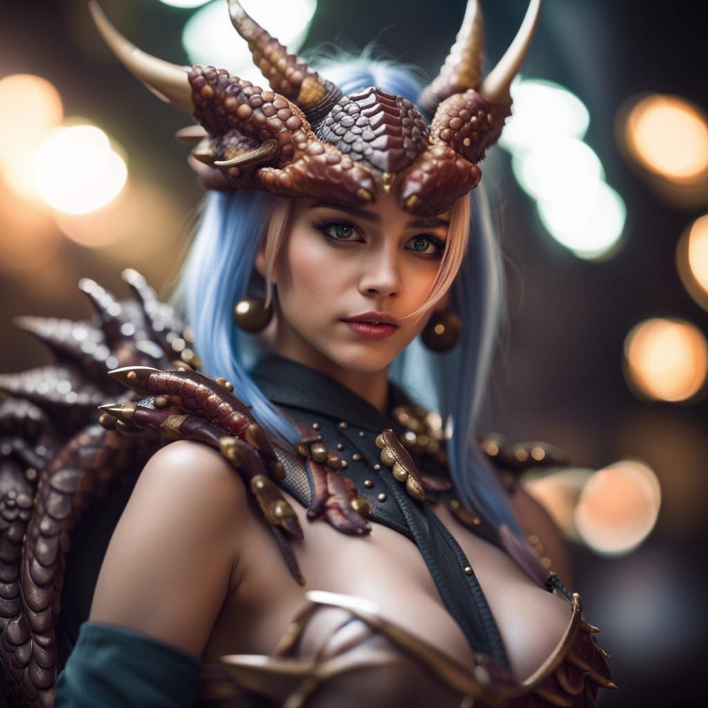 Dragongirl - AI Generated Artwork - NightCafe Creator