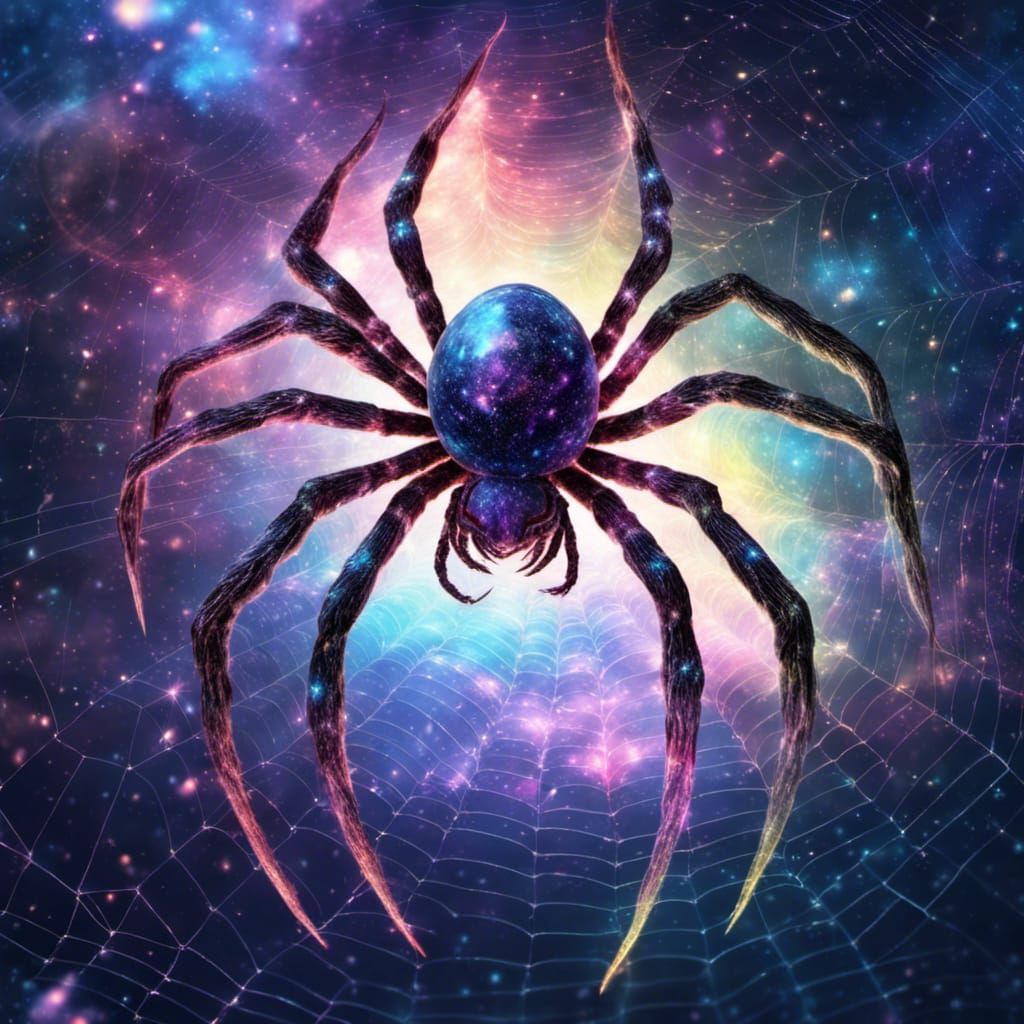 A breathtaking a majestic Cosmic Spider - AI Generated Artwork ...