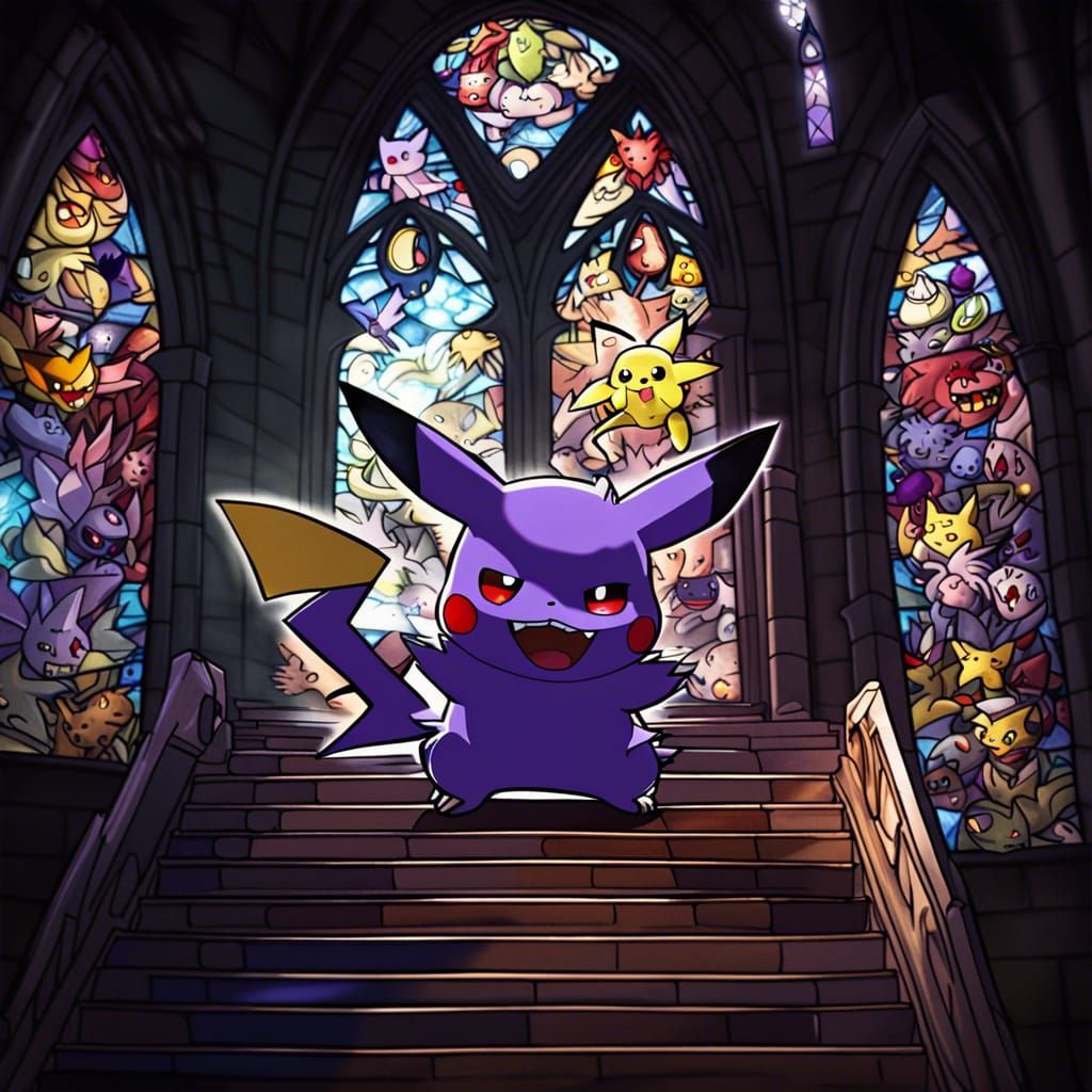 Ghost Pikachu - AI Generated Artwork - NightCafe Creator