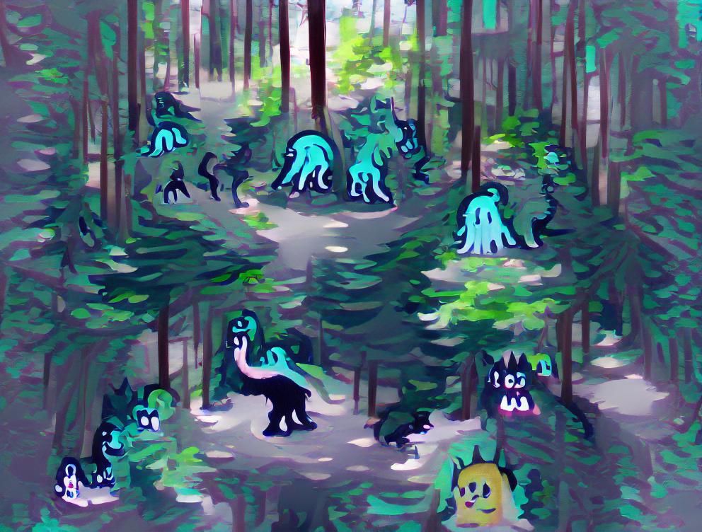 Cryptid forest - AI Generated Artwork - NightCafe Creator