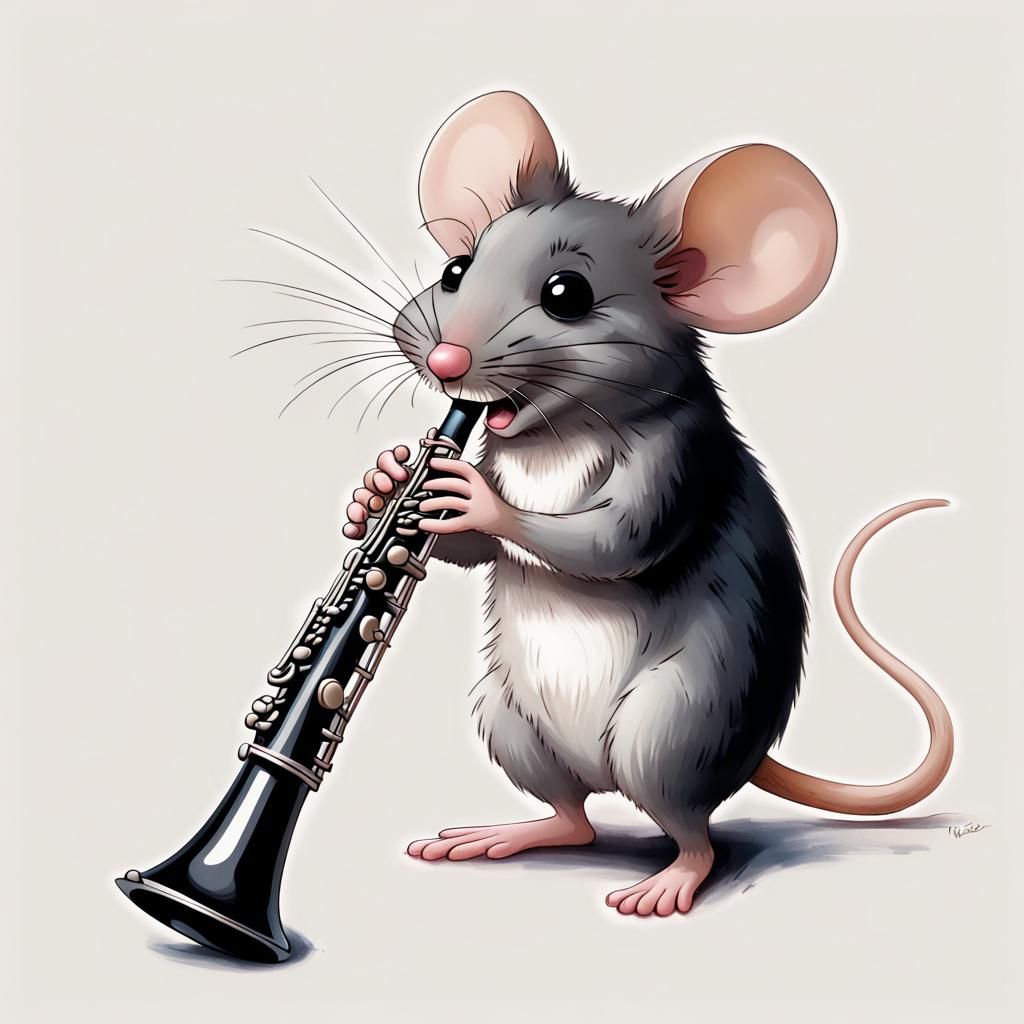 Mouse + Clarinet!! - AI Generated Artwork - NightCafe Creator