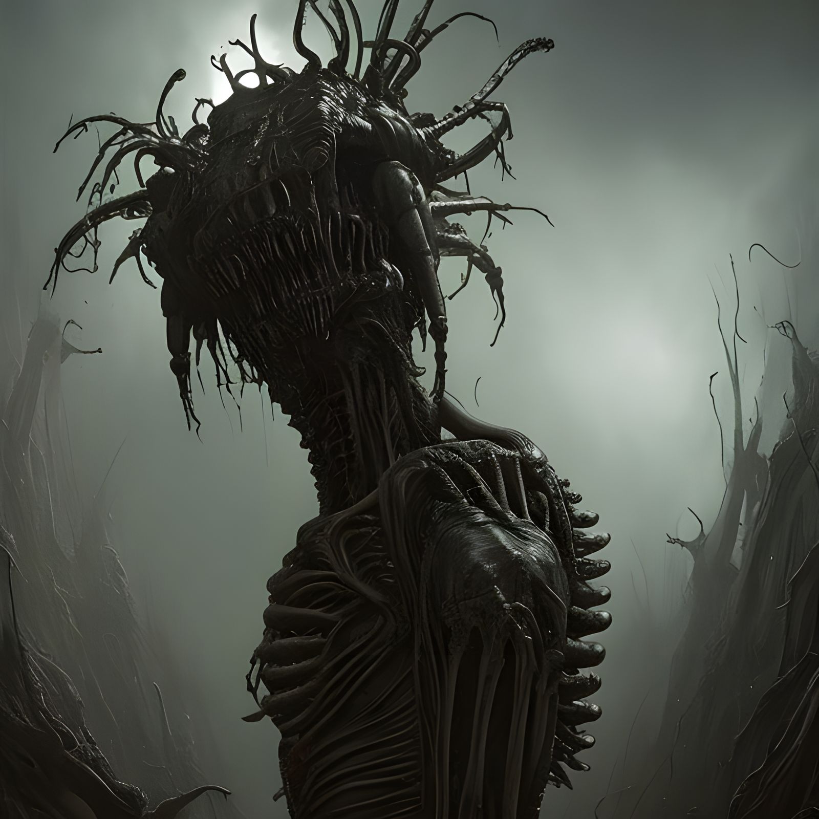 Alien zombie , 8k resolution, hyperdetailed, horror Gustave Doré Greg ...