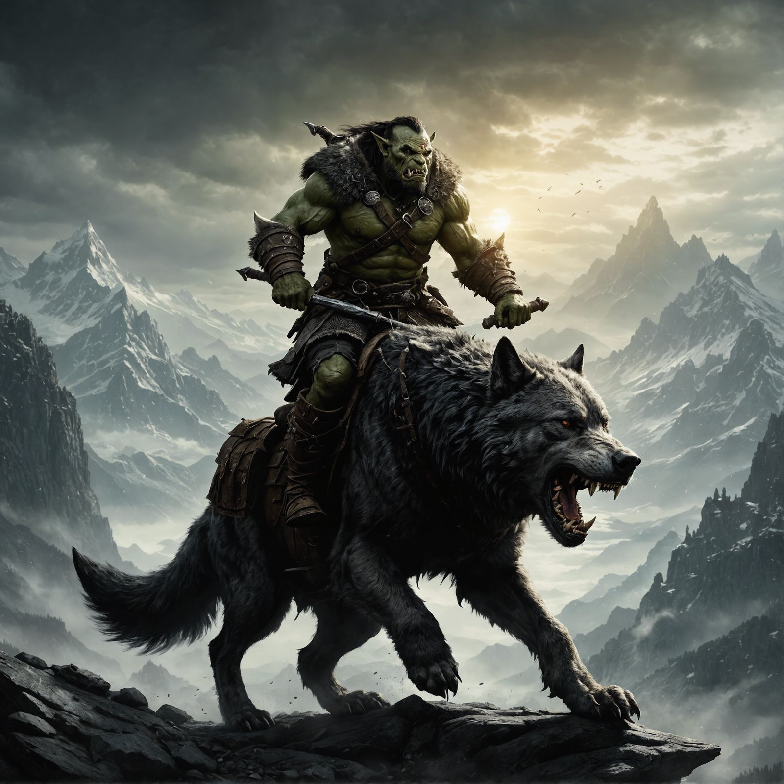 Wolf Rider - AI Generated Artwork - NightCafe Creator