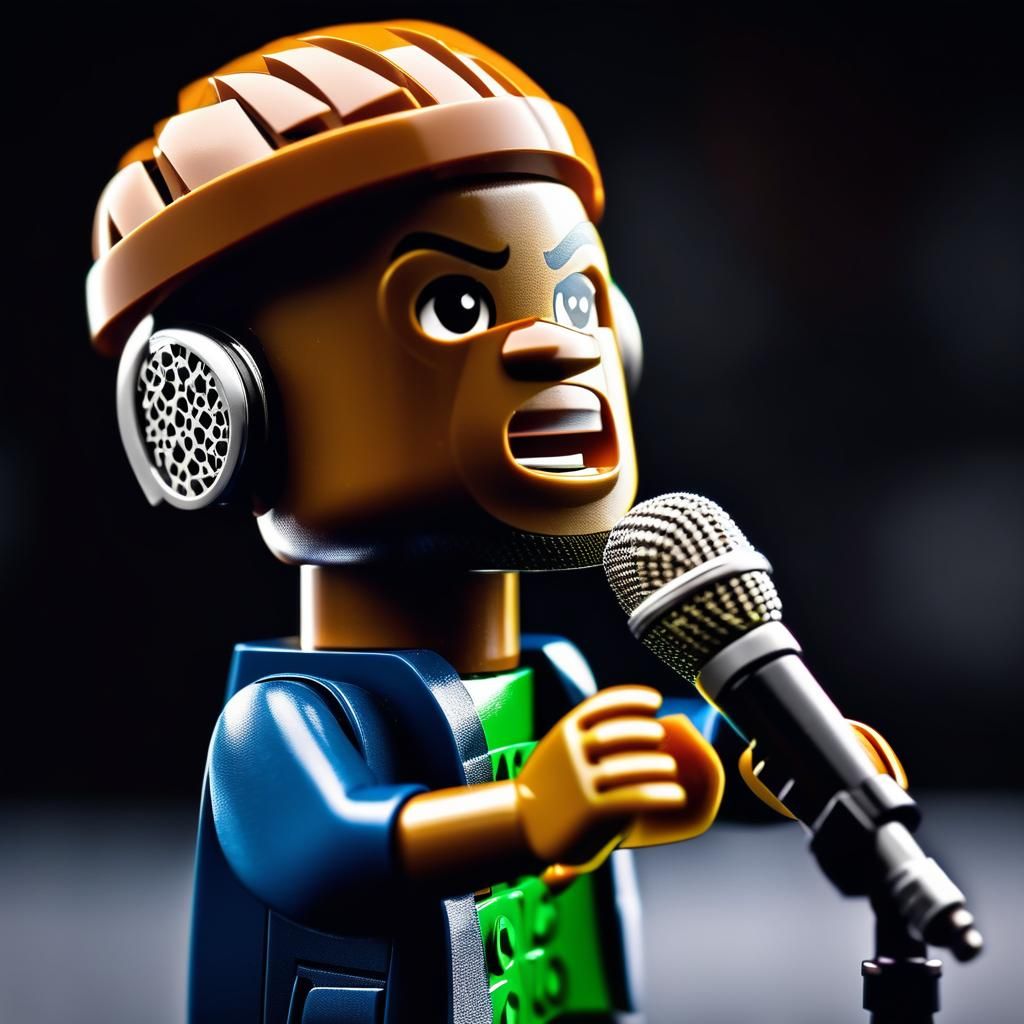 Lego Minifigures: singer - AI Generated Artwork - NightCafe Creator