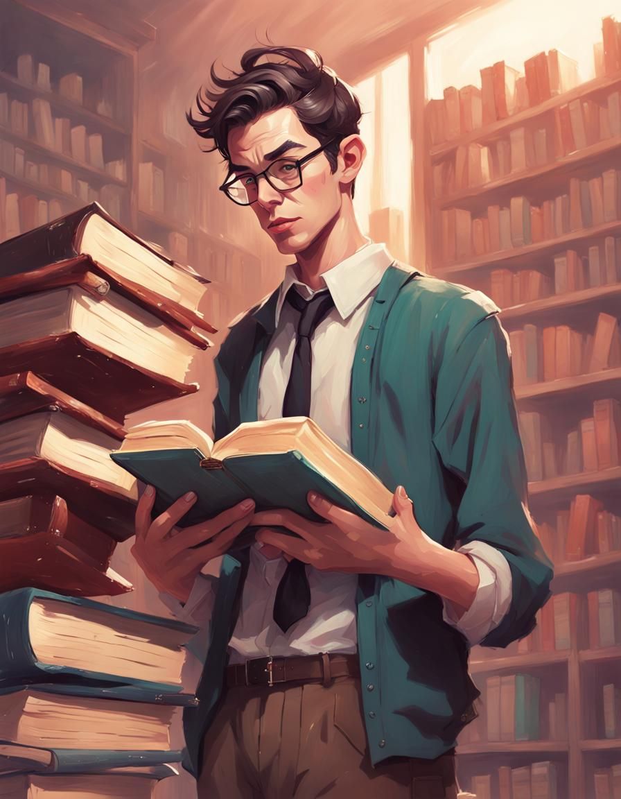 Librarian Assistant - AI Generated Artwork - NightCafe Creator